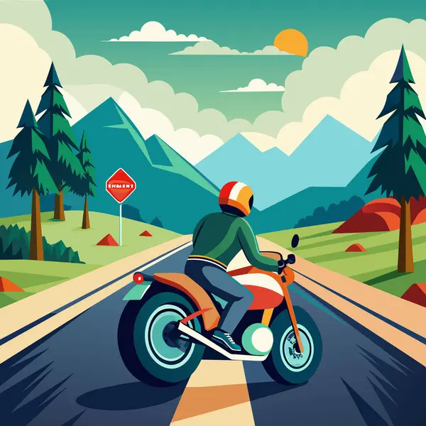 22,035,006 Motorcycle adventure Vector Images | Depositphotos