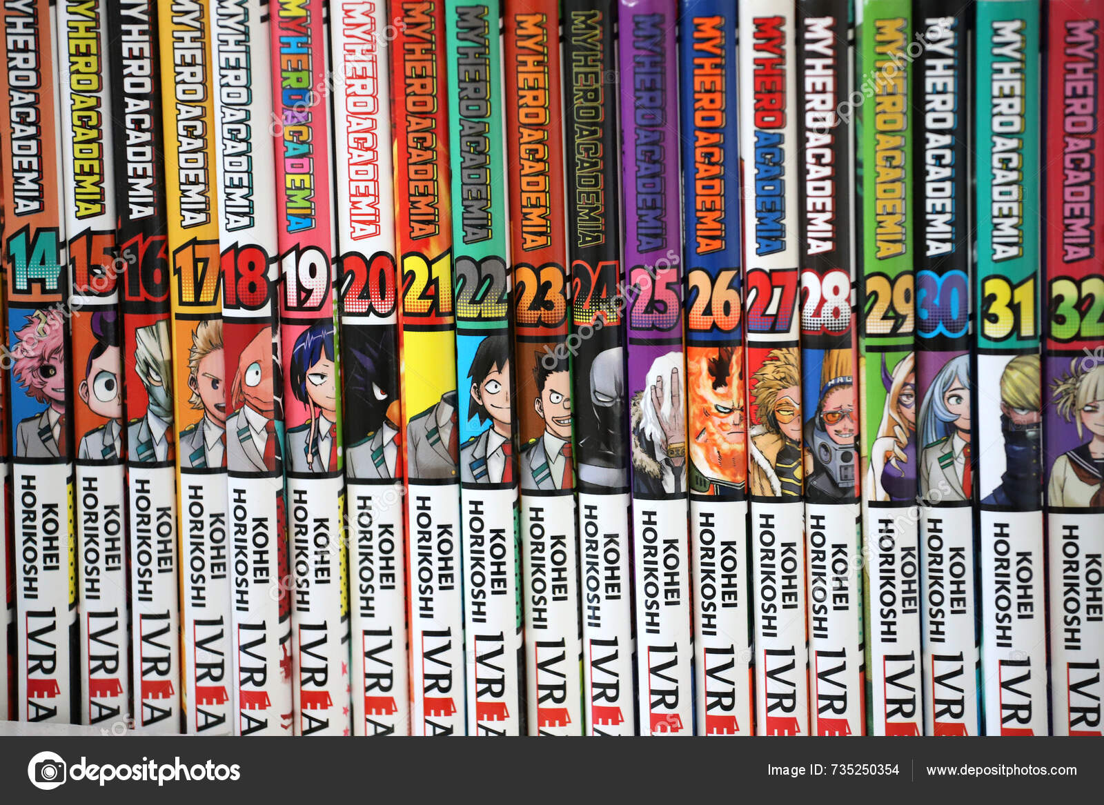 Library Collection Hero Academia Manga Anime Books Reading Children ...