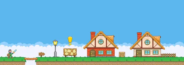 8Bit Colorful Simple Vector Pixel Art Horizontal Illustration Cartoon ... 8Bit Colorful Simple Vector Pixel Art Horizontal Illustration Cartoon ...