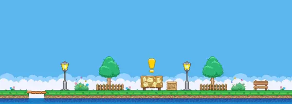 8Bit Colorful Simple Vector Pixel Art Horizontal Illustration Cartoon ... 8Bit Colorful Simple Vector Pixel Art Horizontal Illustration Cartoon ...