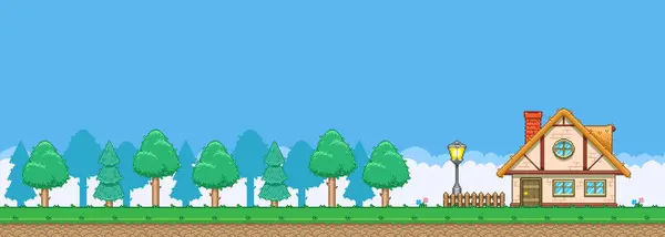 8Bit Colorful Simple Vector Pixel Art Horizontal Illustration Cartoon ... 8Bit Colorful Simple Vector Pixel Art Horizontal Illustration Cartoon ...