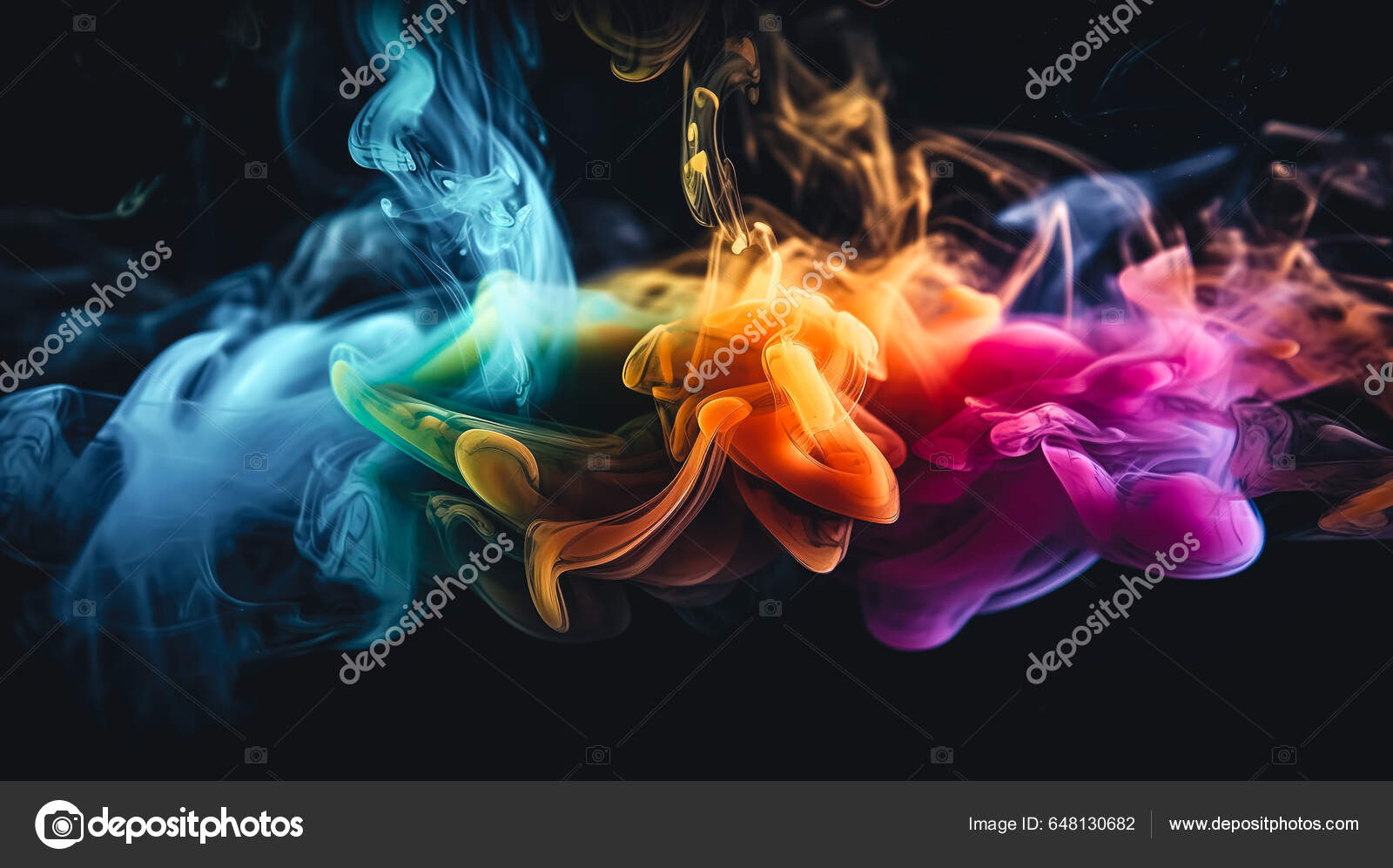 Colorful Smoke Cloud