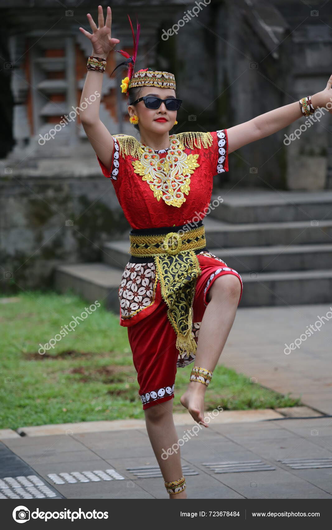Jakarta Indonésie Května2024 Tradiční Tanec Názvem Keňa Beksa Dance ...