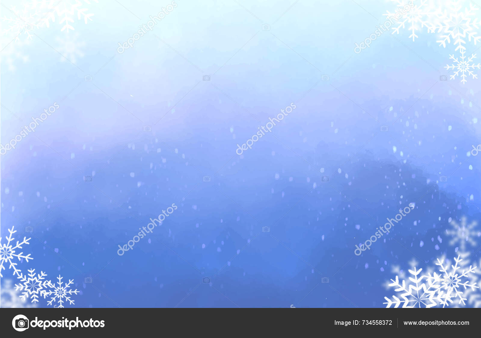 Background Image Blue Gradient Falling Snow Background — Stock Photo ...