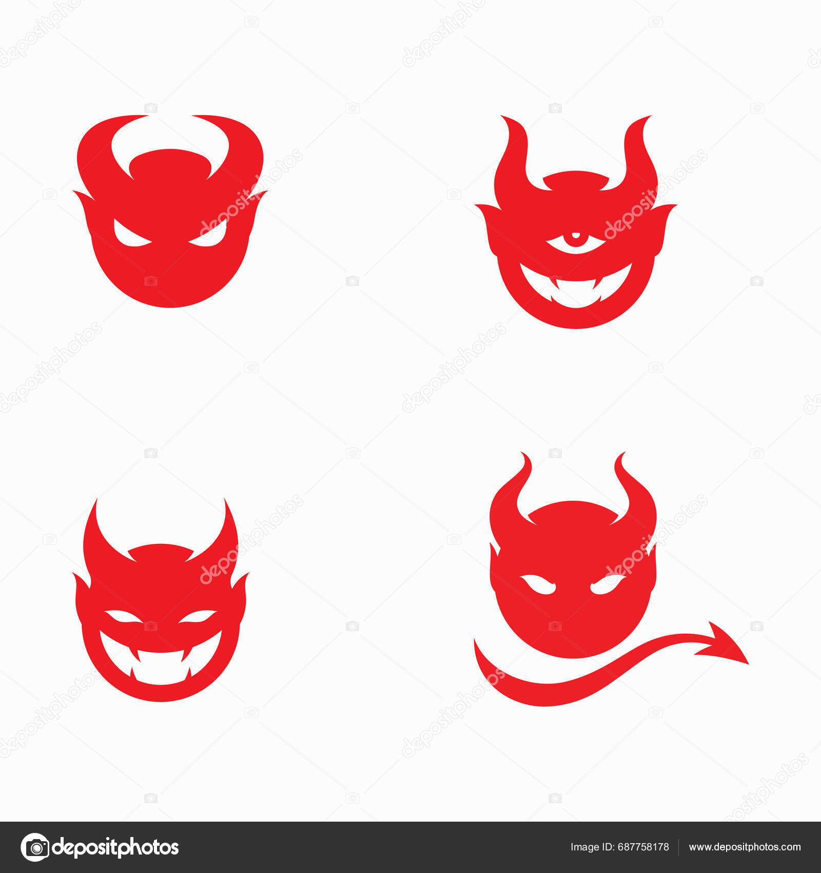 Devil Logo Symbol Vector Template Stock Vector by ©Demartono 687758178