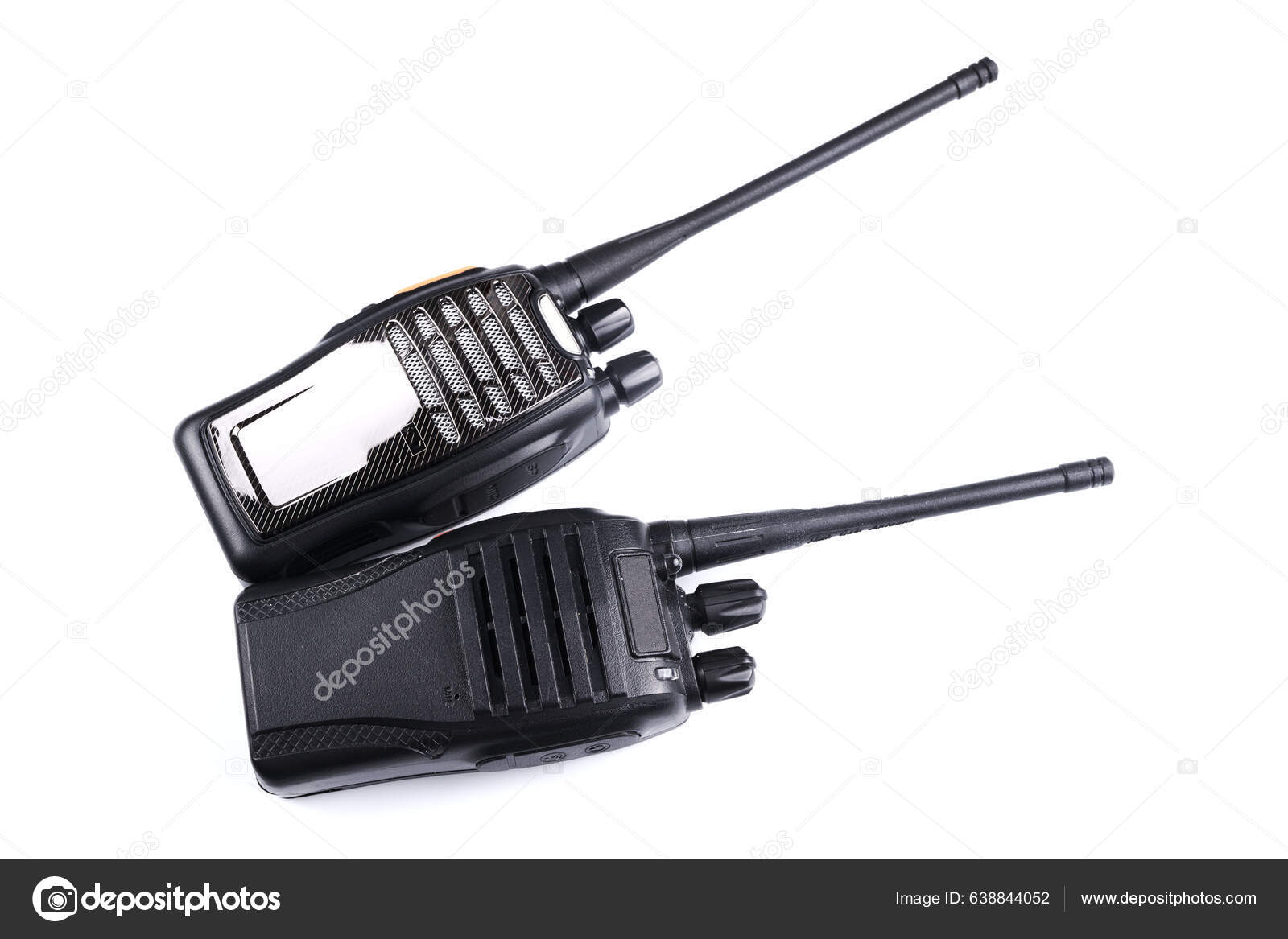 Black Rectangle Portable Device Antenna Isolated White Background Radio ...