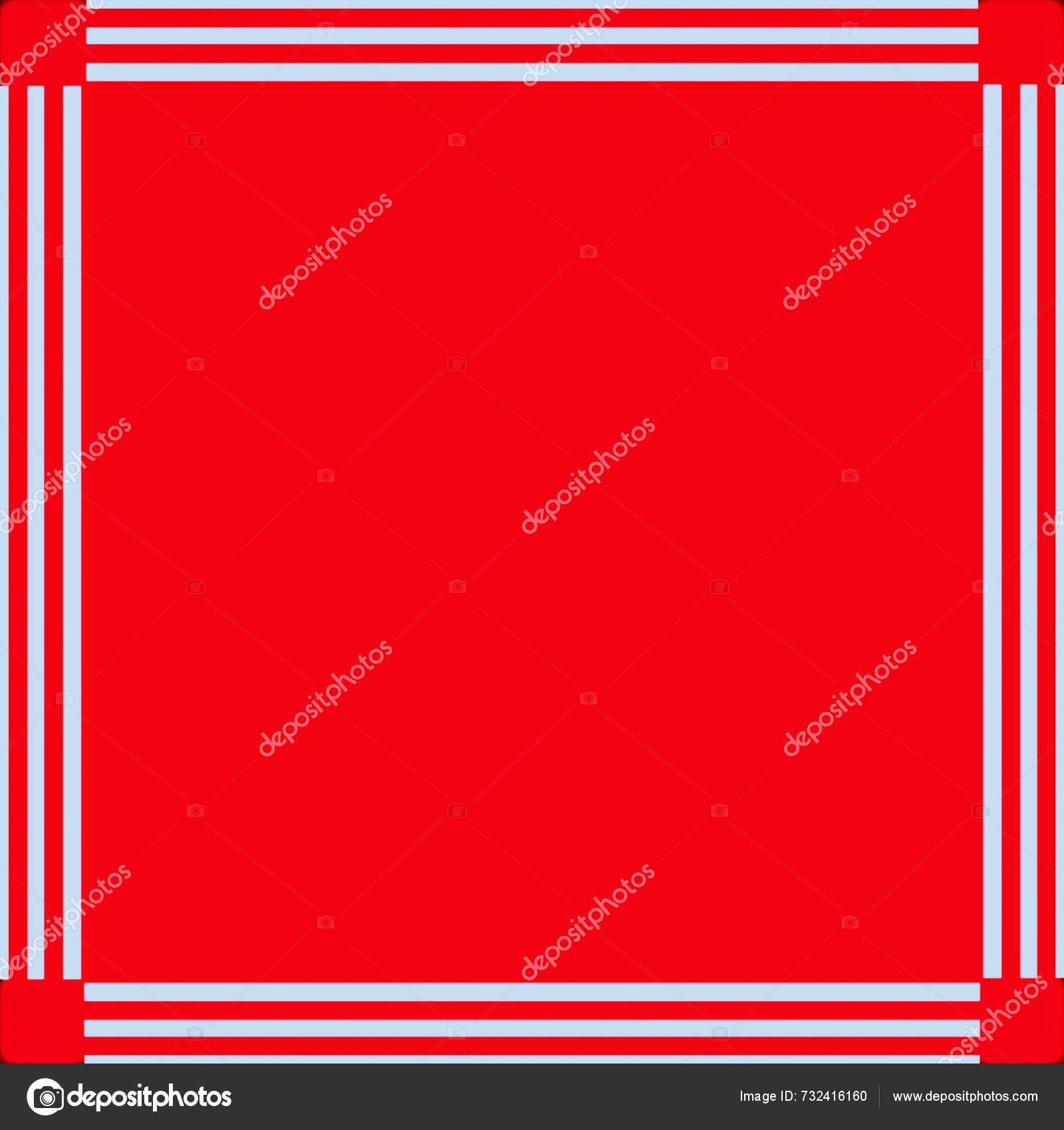 Red Background White Striped Borders Minimalist Red Background Features ...