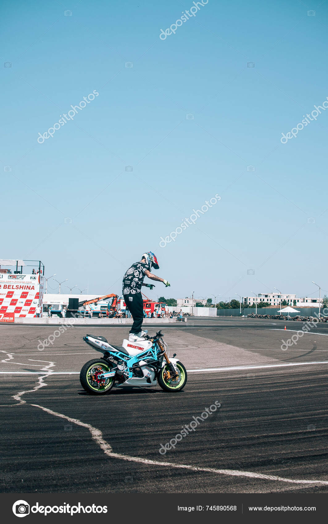 Biker Black Uniform Driving Red Sports Motorcycle Curvy Road High ...