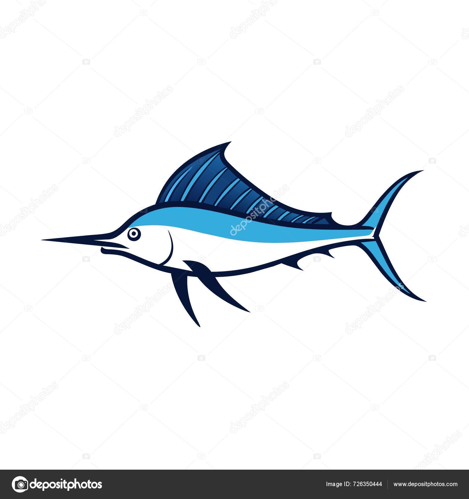 Atlantic Sailfish Fish Walks Icon Vector Illustration Generated Image ...