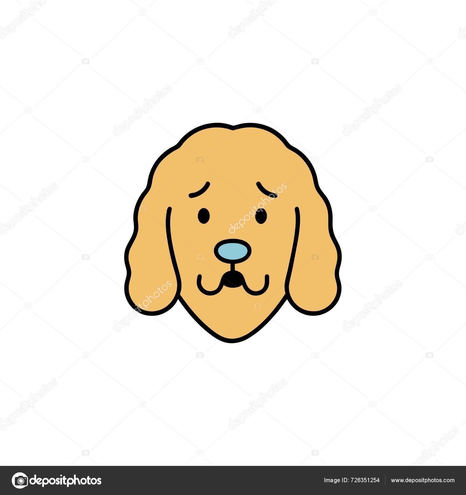 Australian Labradoodle Dog Cries Icon Vector Illustration Generated ...