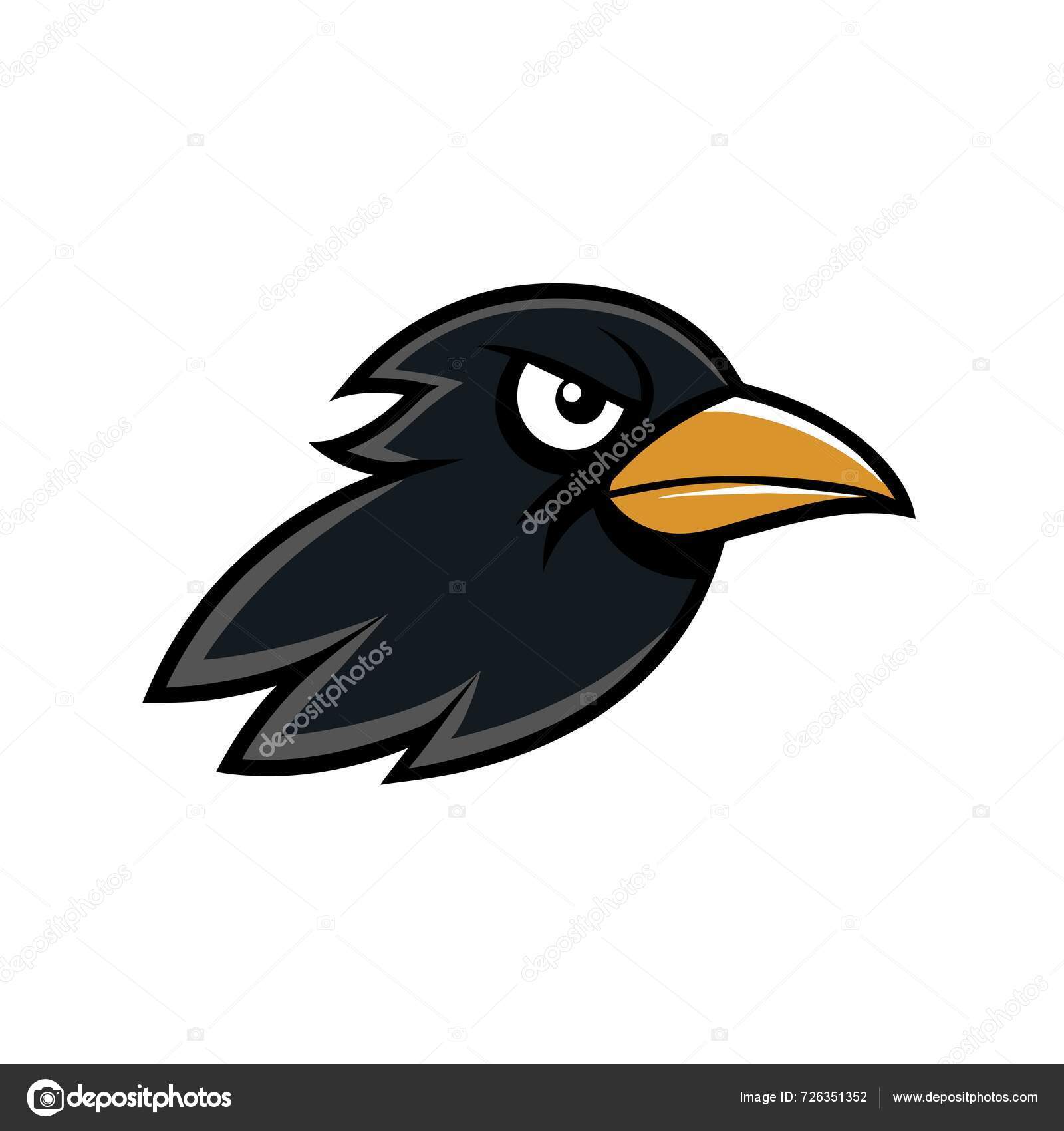 Australian Raven Bird Angry Icon Vector Illustration Generated Image ...