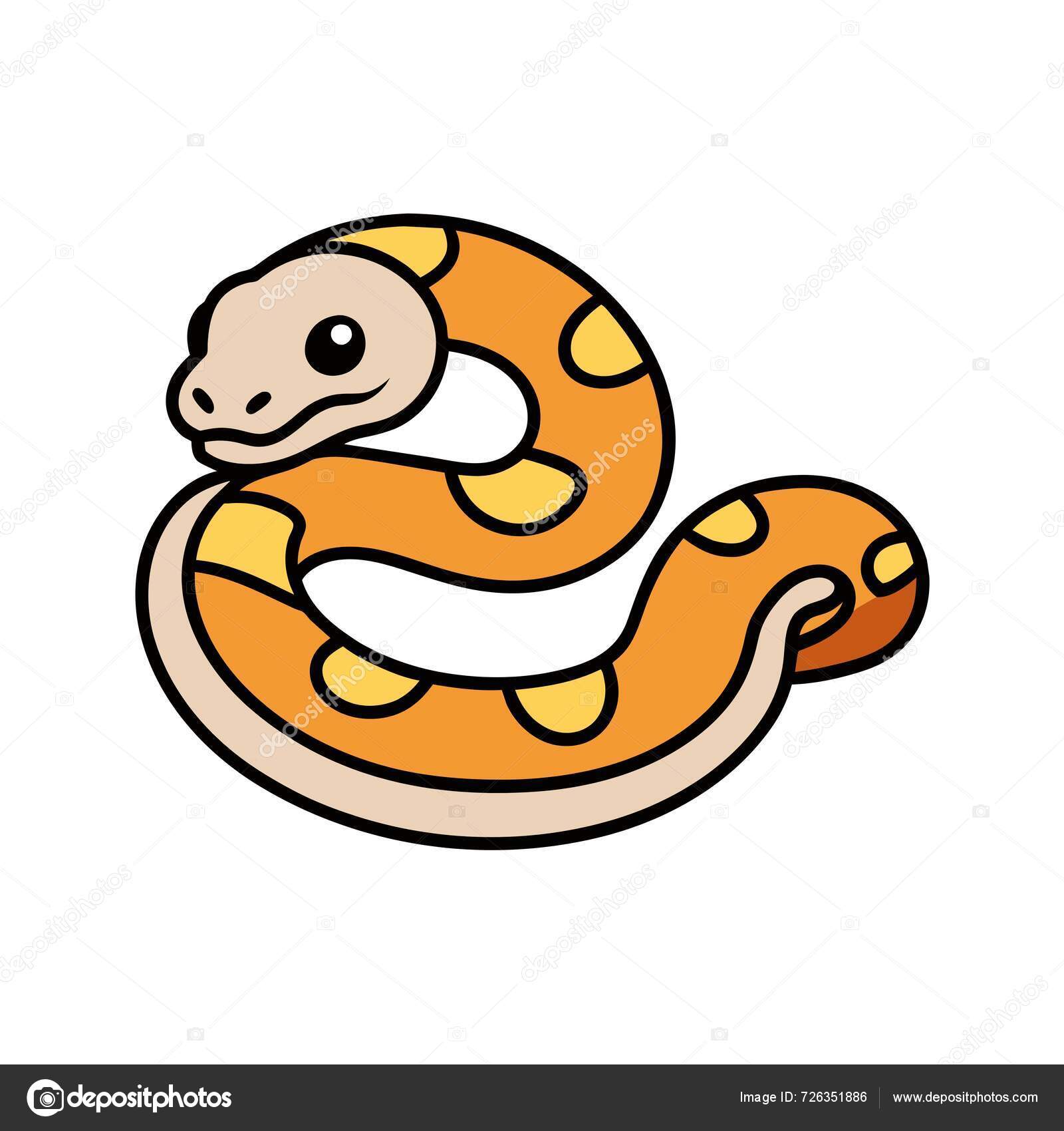 Axanthic Ball Python Goes Icon Vector Illustration Generated Image ...
