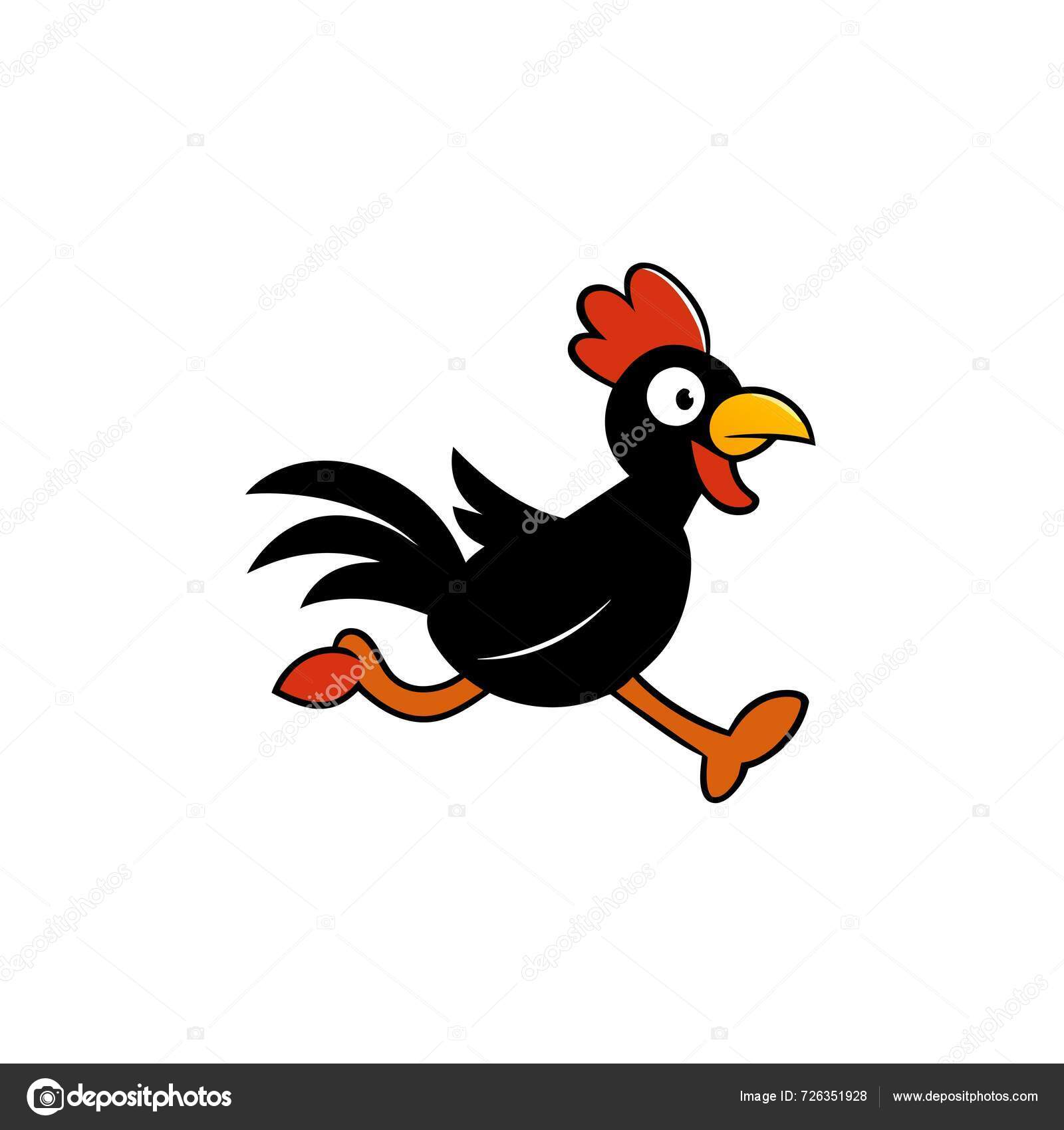 Ayam Cemani Chicken Runs Icon Vector Illustration Generated Image ...
