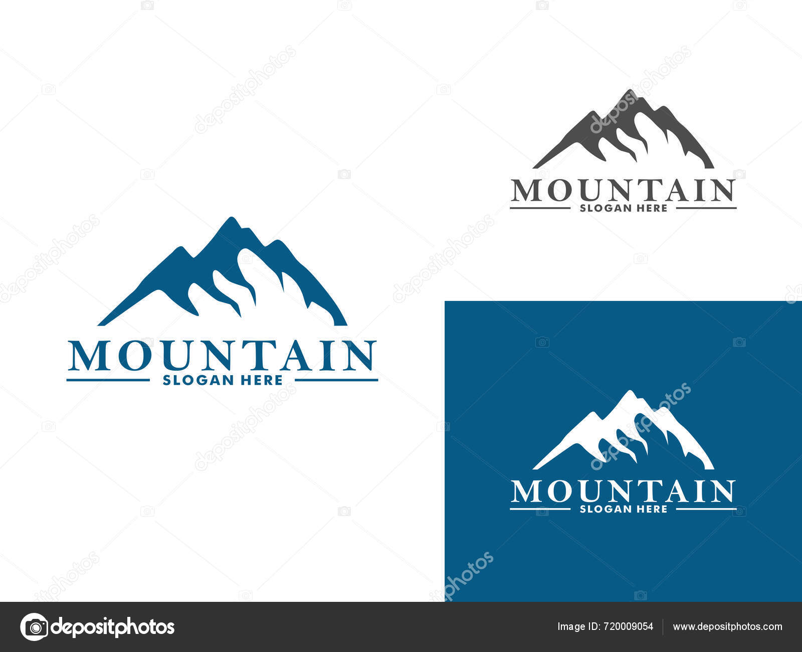 Templat Vektor Desain Logo Pegunungan Vektor Stok oleh ©FebrianAdi ...