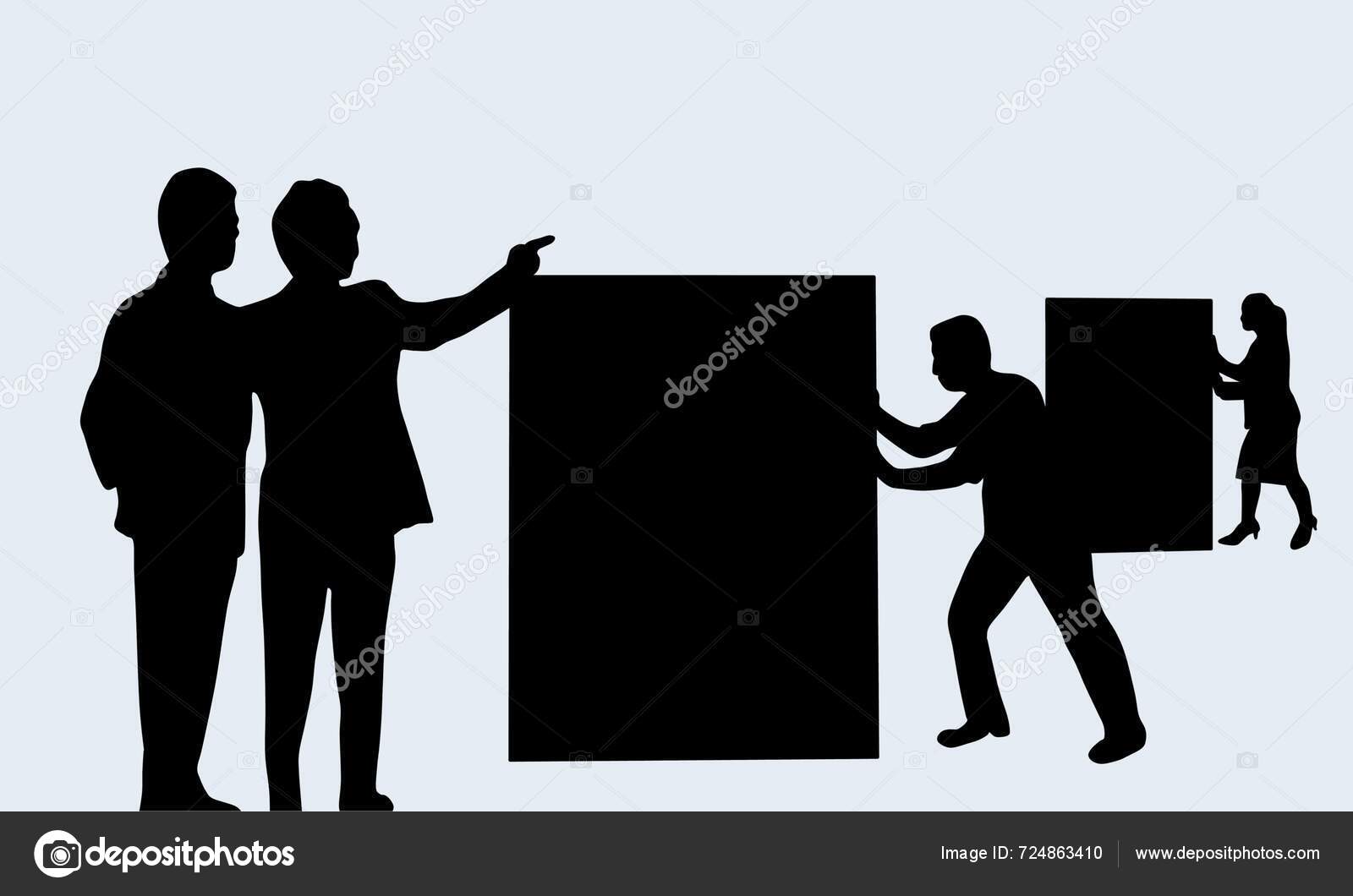 Work Hard Work Smart Black Line Art Illustration — Stock Photo ...