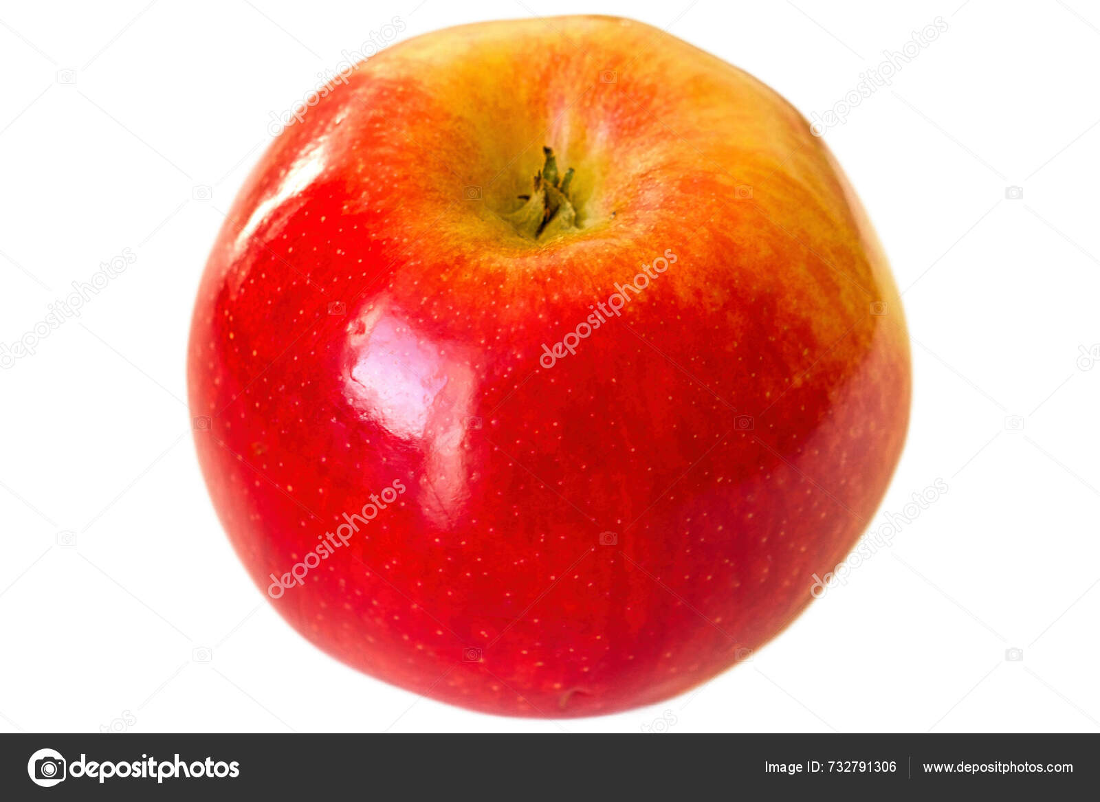 Close Image Fresh Shiny Red Apple — Stock Photo © AleksaMTL #732791306