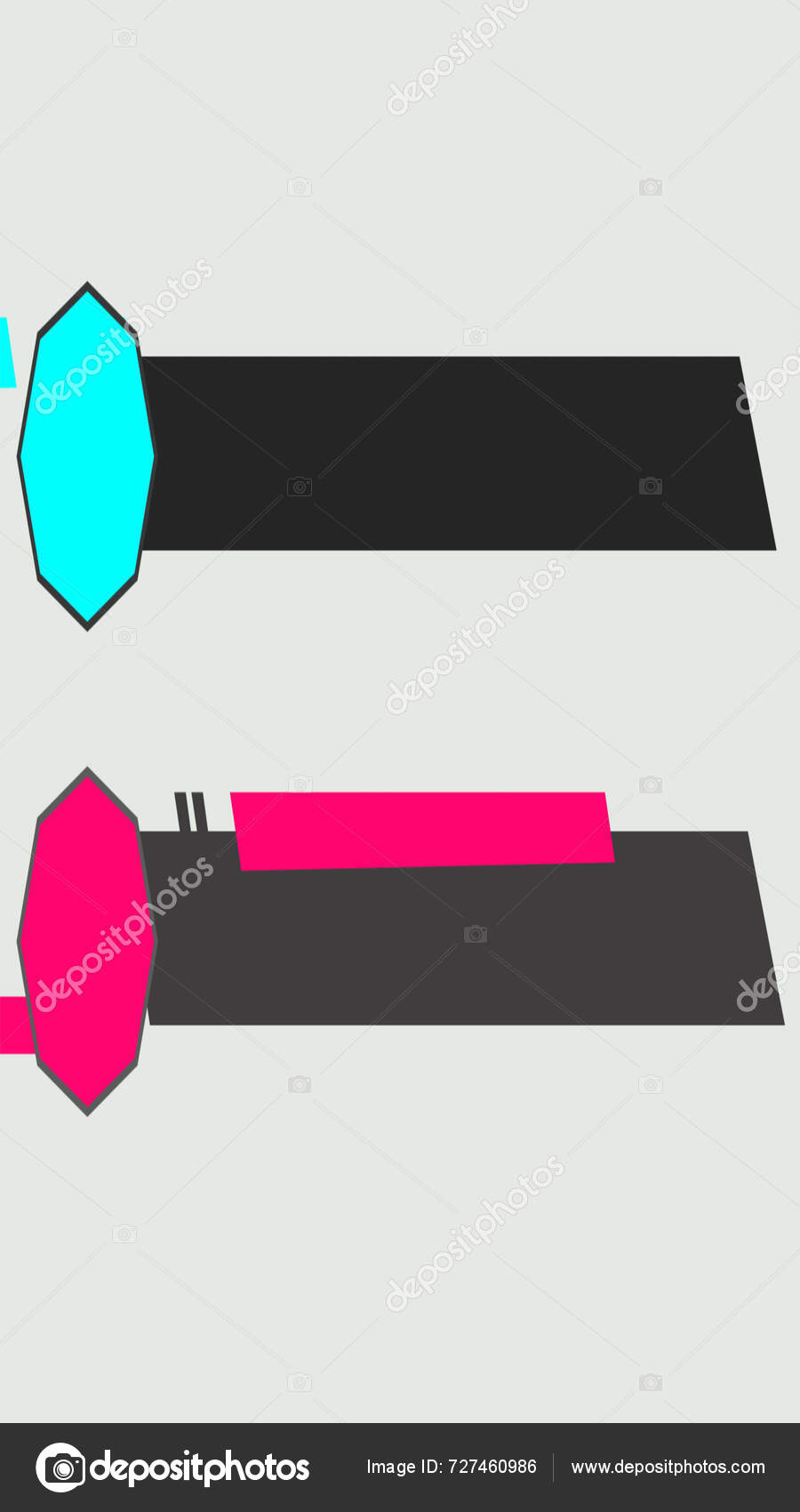 Designed Cool Lower Third Pack Illustrations Different Colors Vertical ...