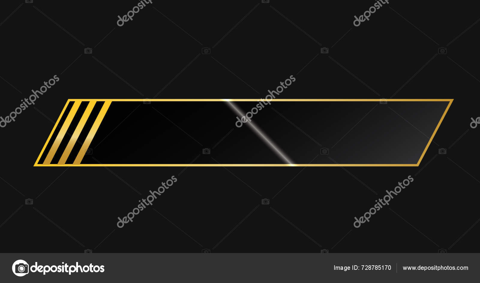 Fancy Lower Third High Resolution Cool Designed Golden Lower Third ...