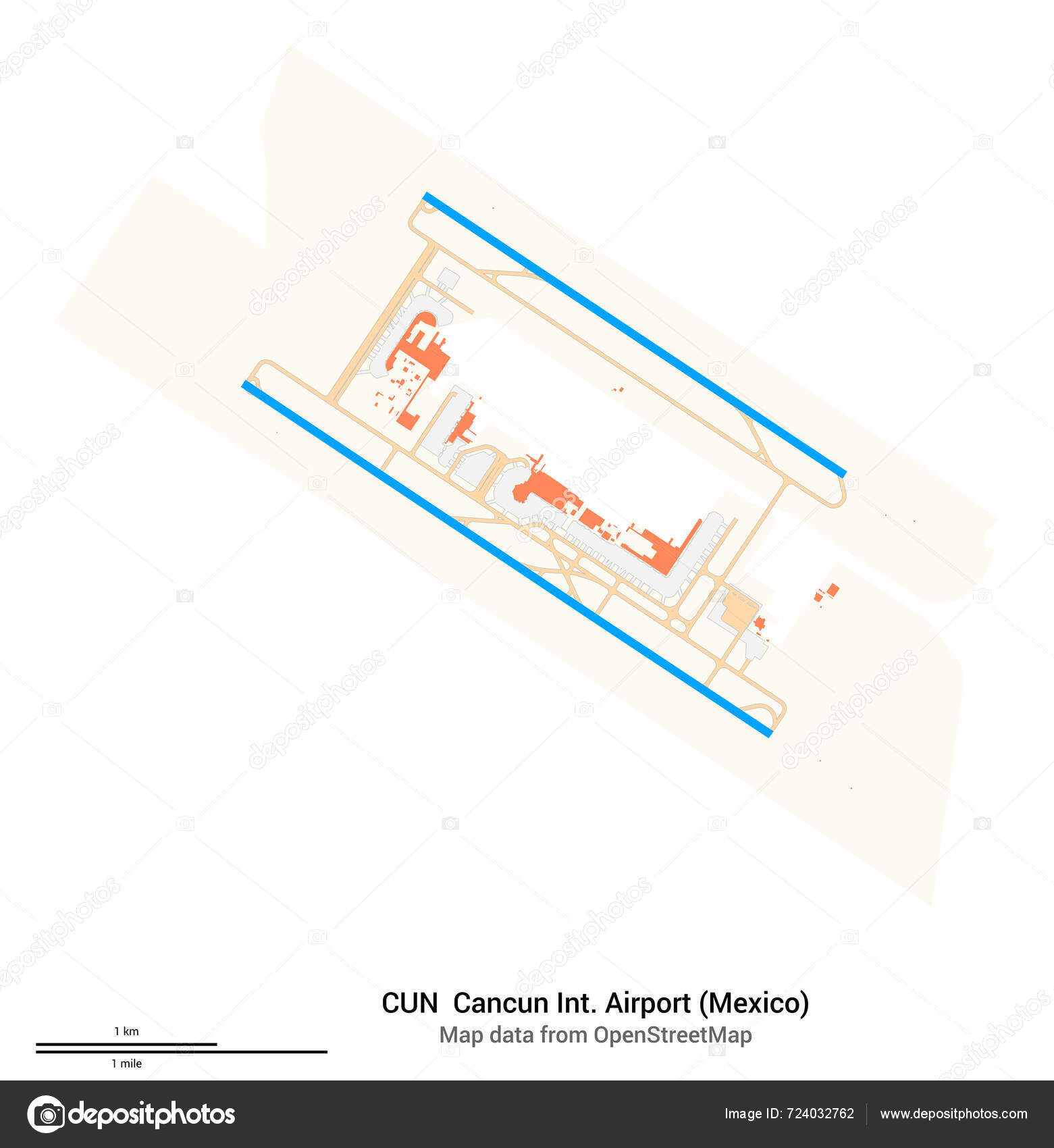 Map Cancun International Airport Mexico Iata Code Cun Airport Diagram ...