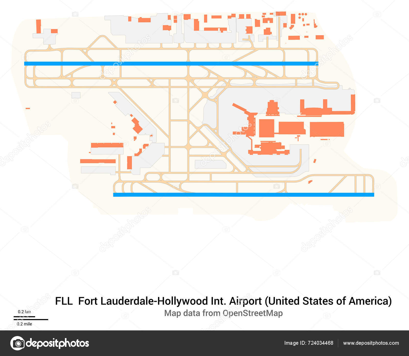 Map Fort Lauderdale Hollywood International Airport United States ...