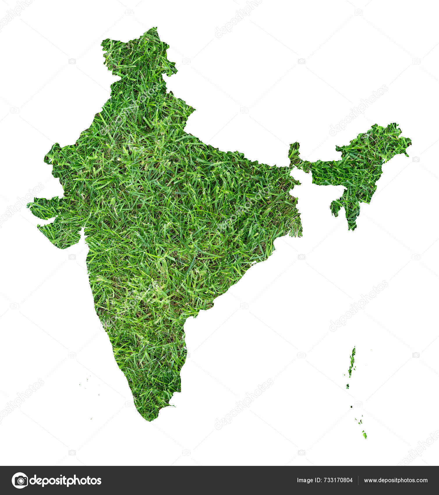 Map India Showing Country Grass Football Field — Stock Photo ...