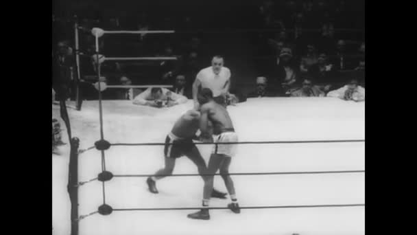 1961 Ray Patterson Defeats Jim Howard Heavyweight Championship Title New — Stock Video ...