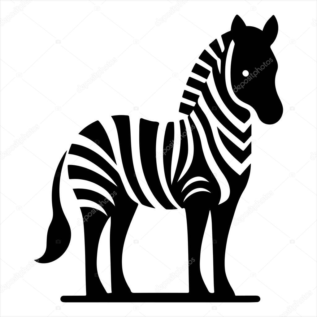 Descubra una llamativa ilustración abstracta de cebra en negrita estilo ...