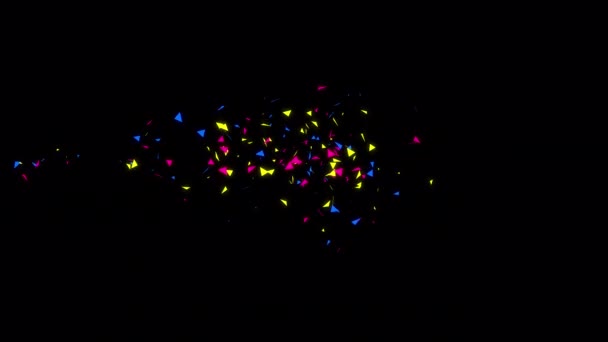 Confetti Explosion Animation Sobre Fondo Transparente Animación Del ...