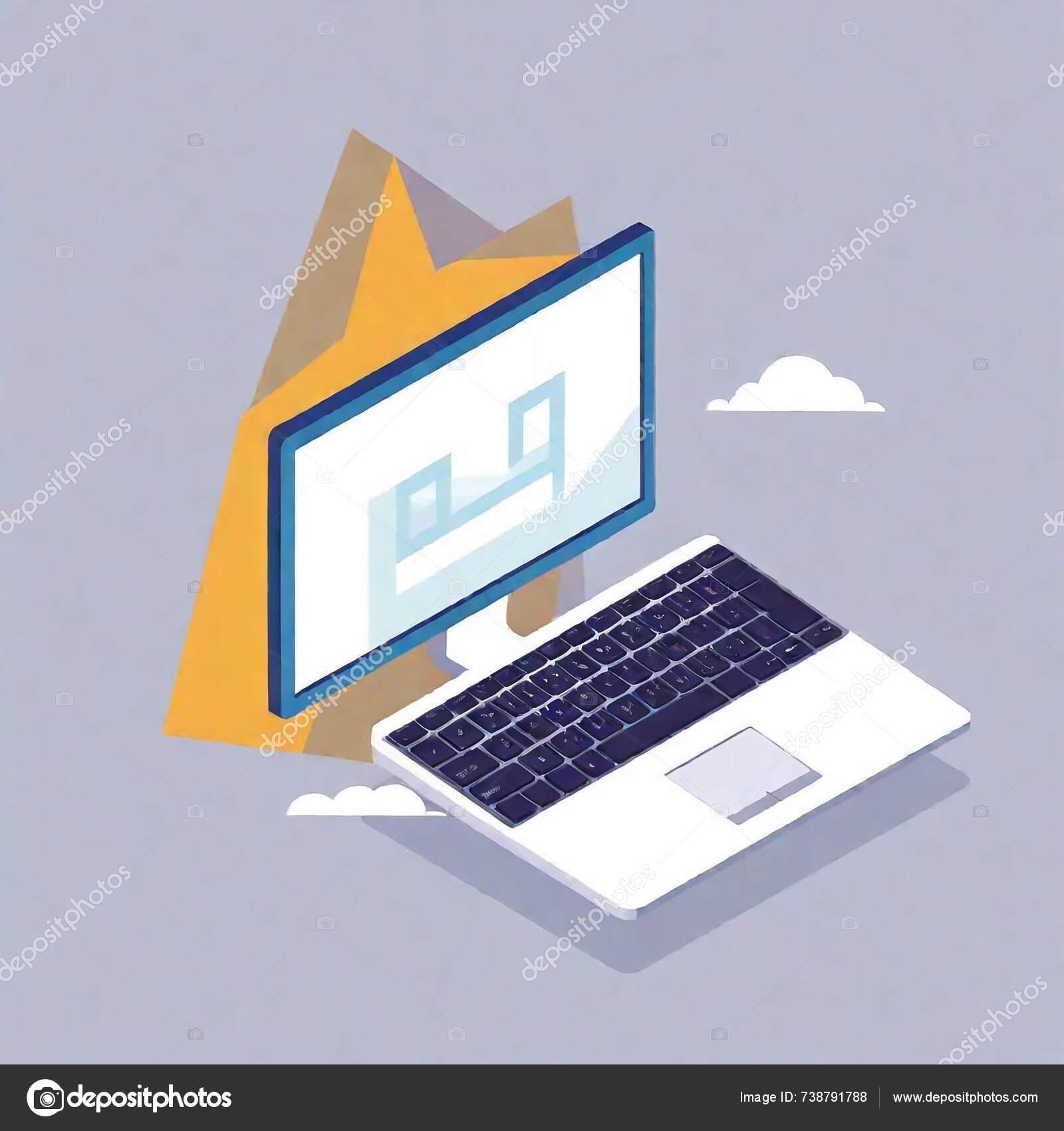 Photo Style Logo Computer Keyboard Monitor Screen Transparent ...