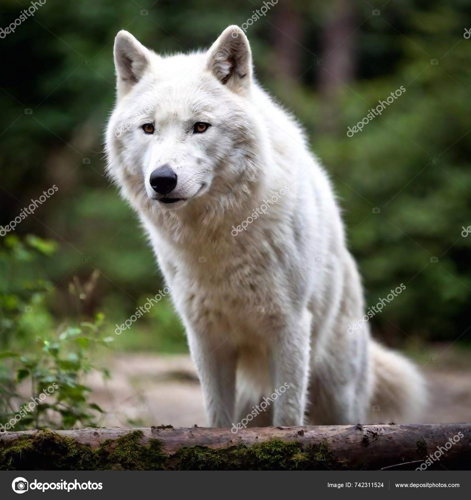 White Wolf Forest — Stock Photo © Depositphotos AI #742311524
