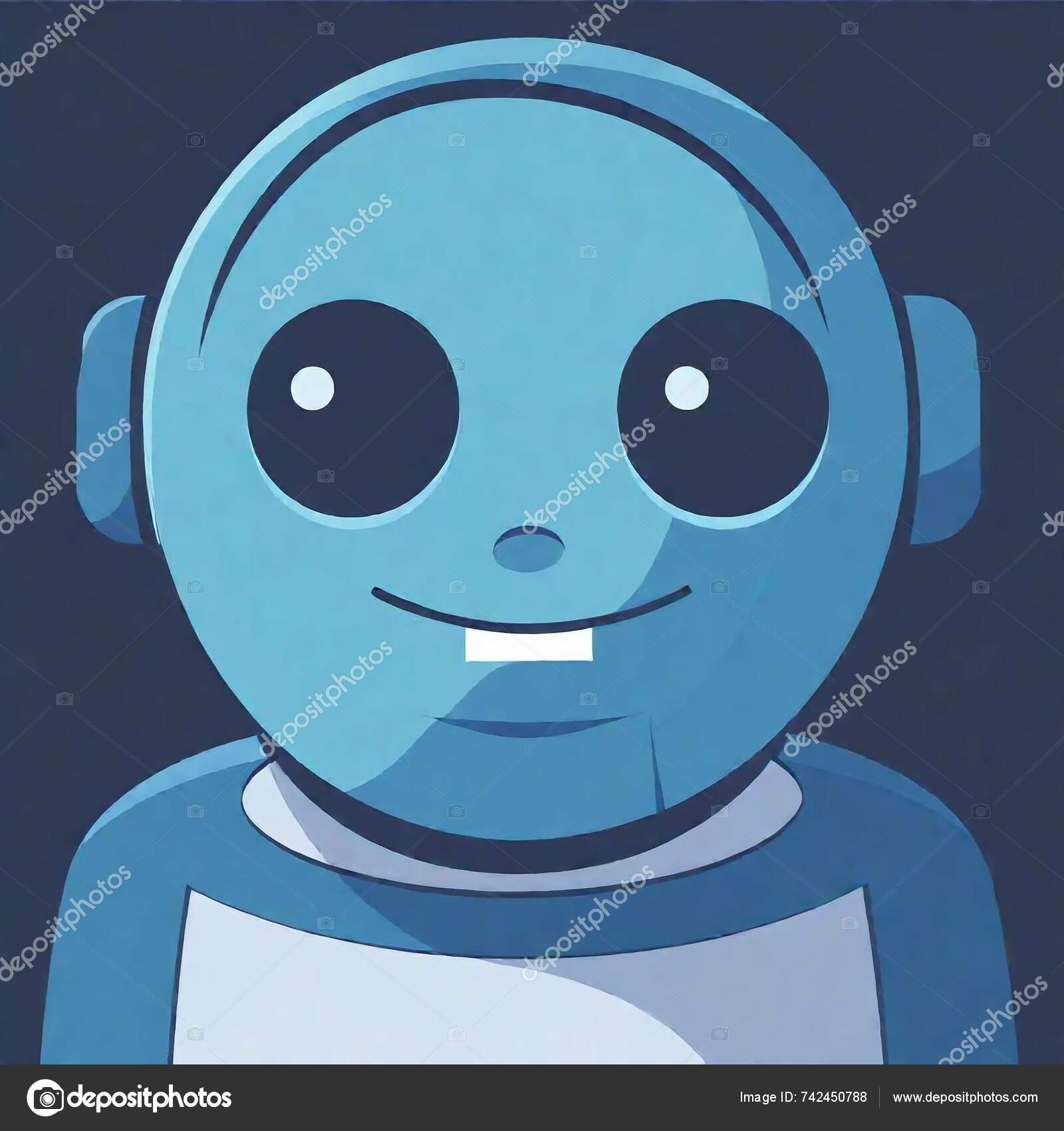 Illustration Alien Cute Face — Stock Photo © Depositphotos AI #742450788