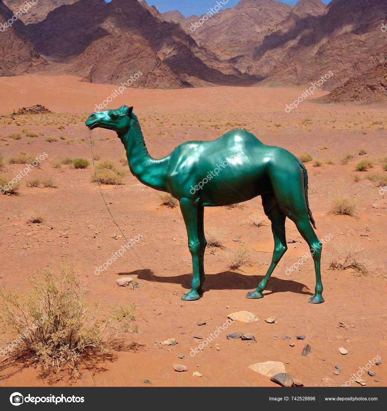 Statue Desert — Stock Photo © Depositphotos AI #742528896