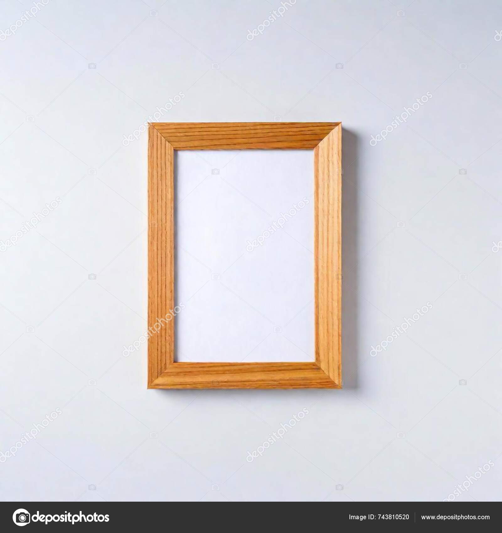 Una Imagen Plana Marco Minimalista Moderno Sobre Fondo Blanco Liso ...