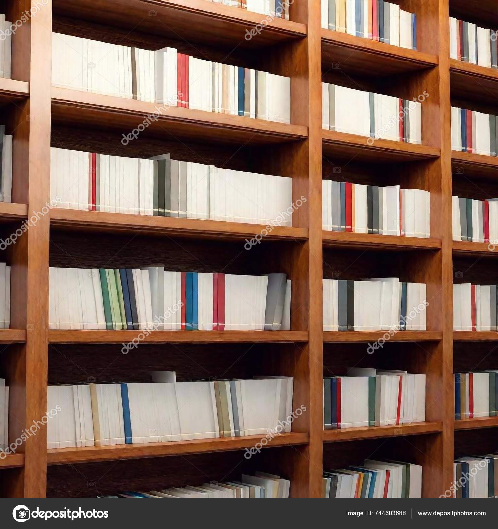 High Resolution Ultrarealistic Image Grand Library Bookshelf Filled ...