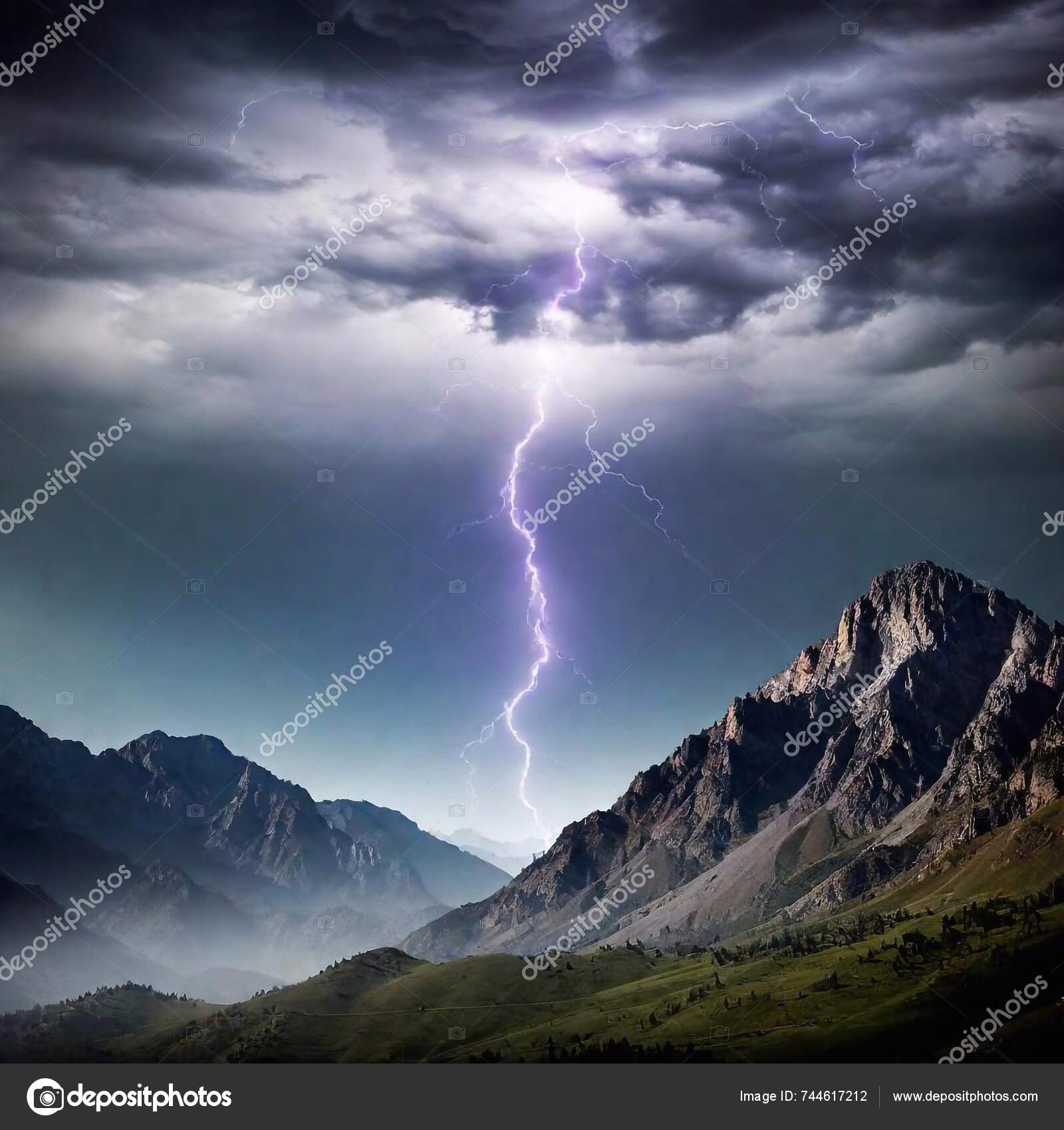 High Resolution Ultrarealistic Image Captures Dramatic Lightning Storm ...