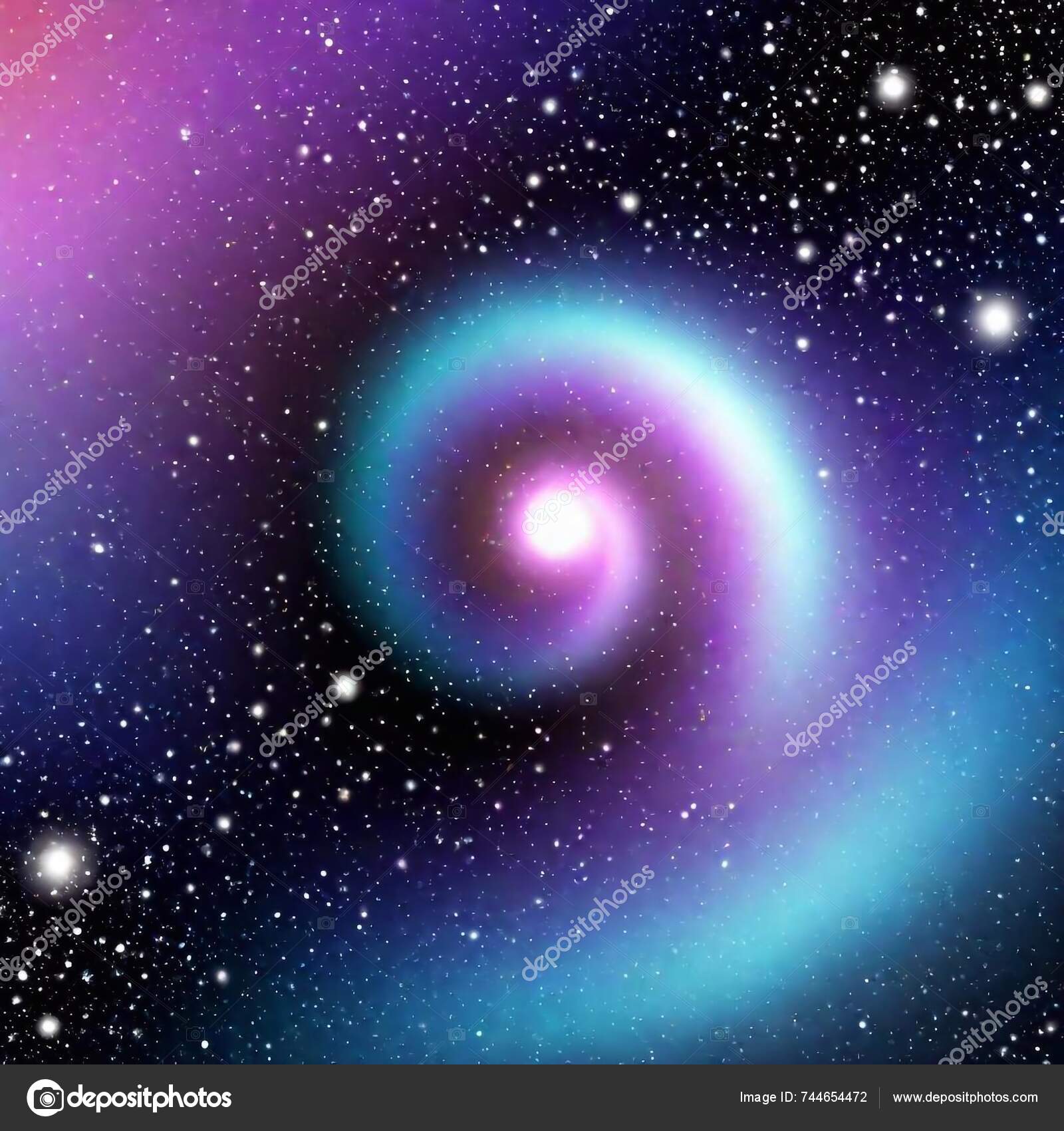 High Resolution Digital Artwork Mesmerizing Galaxy Swirling Formation ...