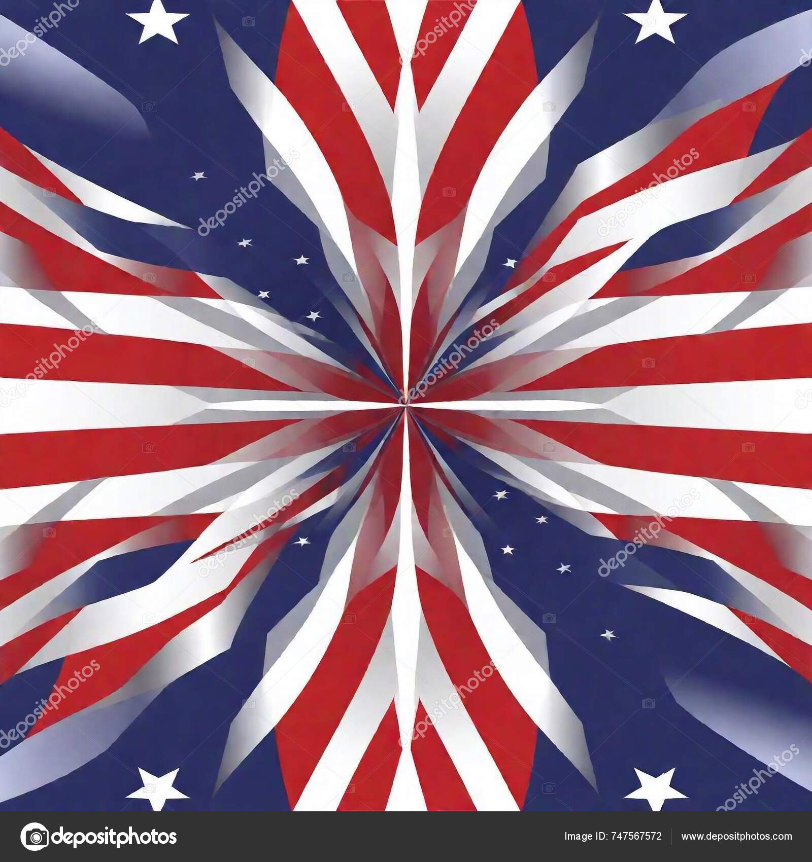 Clean Full Shot Vector Representation American Flag Perfectly ...