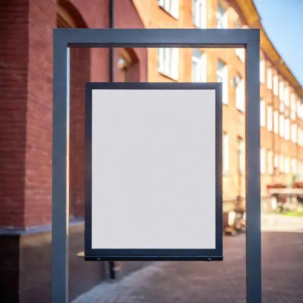 Imágenes de Mockup poster libres de derechos | Depositphotos