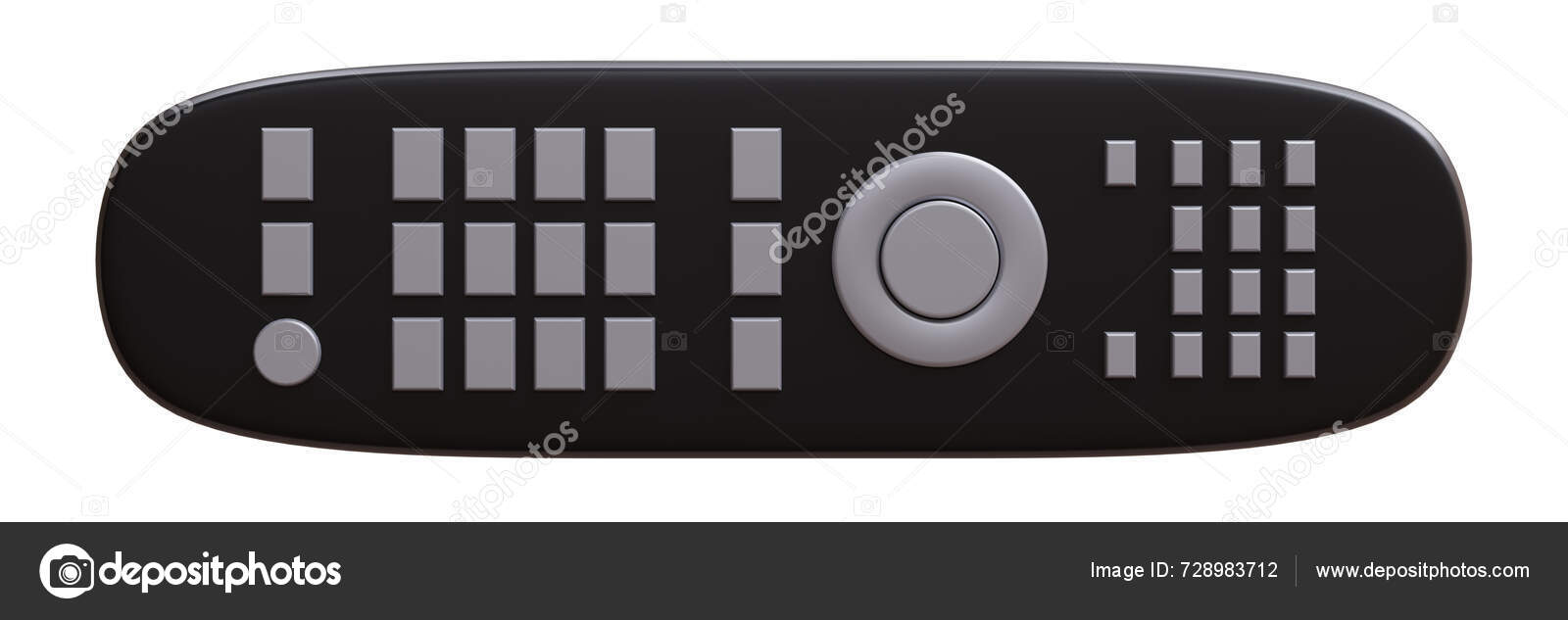 Remote Control Isolated White Transparent Render — Stock Photo ...