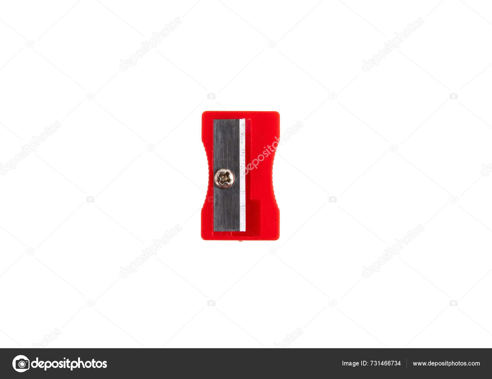 Pencil Sharpener Isolated White Transparent Top View School Supply ...