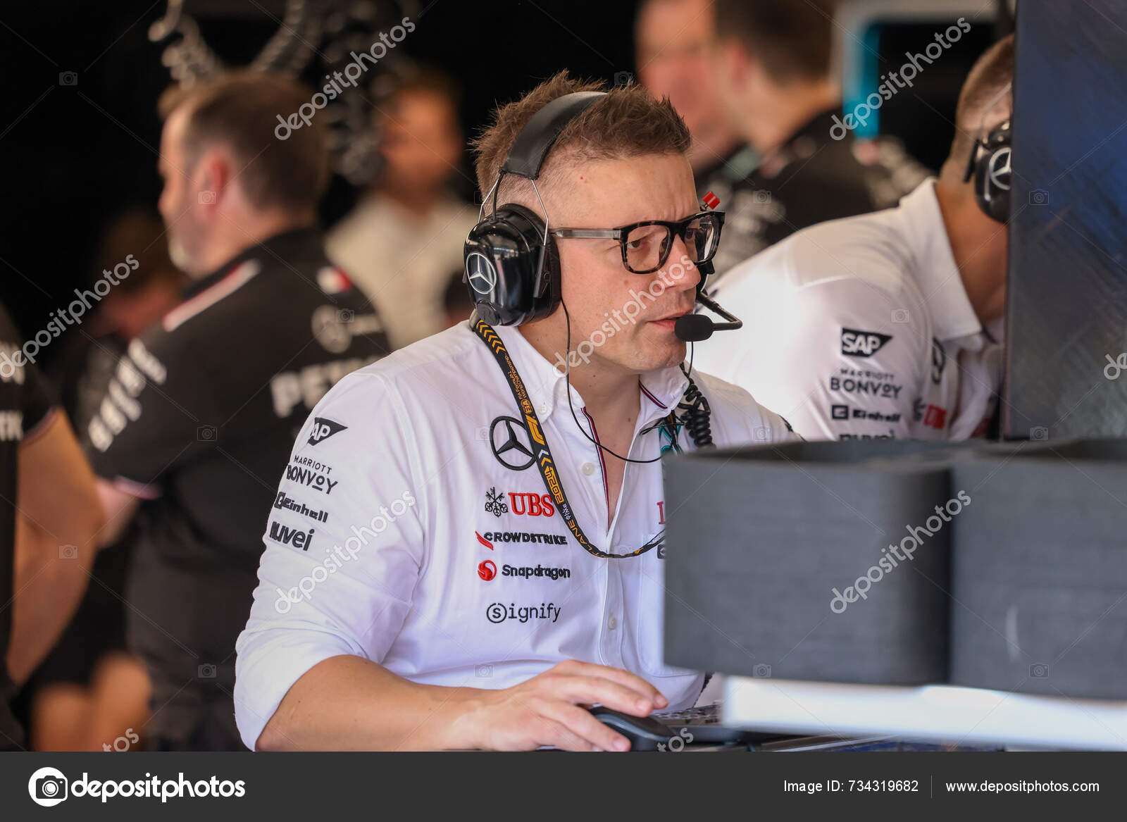 Hungría 2024 Julio 2024 Budapest Hungría Fórmula Bono Mercedes — Foto ...