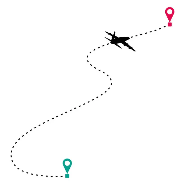 Vectores de Ruta avion, imágenes vectoriales | Depositphotos