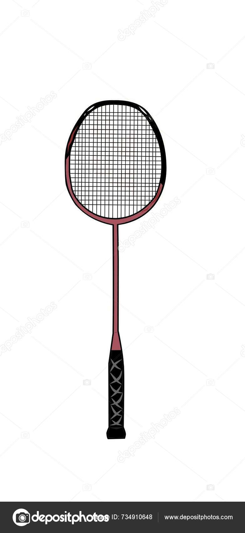Badminton Racket Color Vector Illustration — Stock Photo © Liart_5 ...