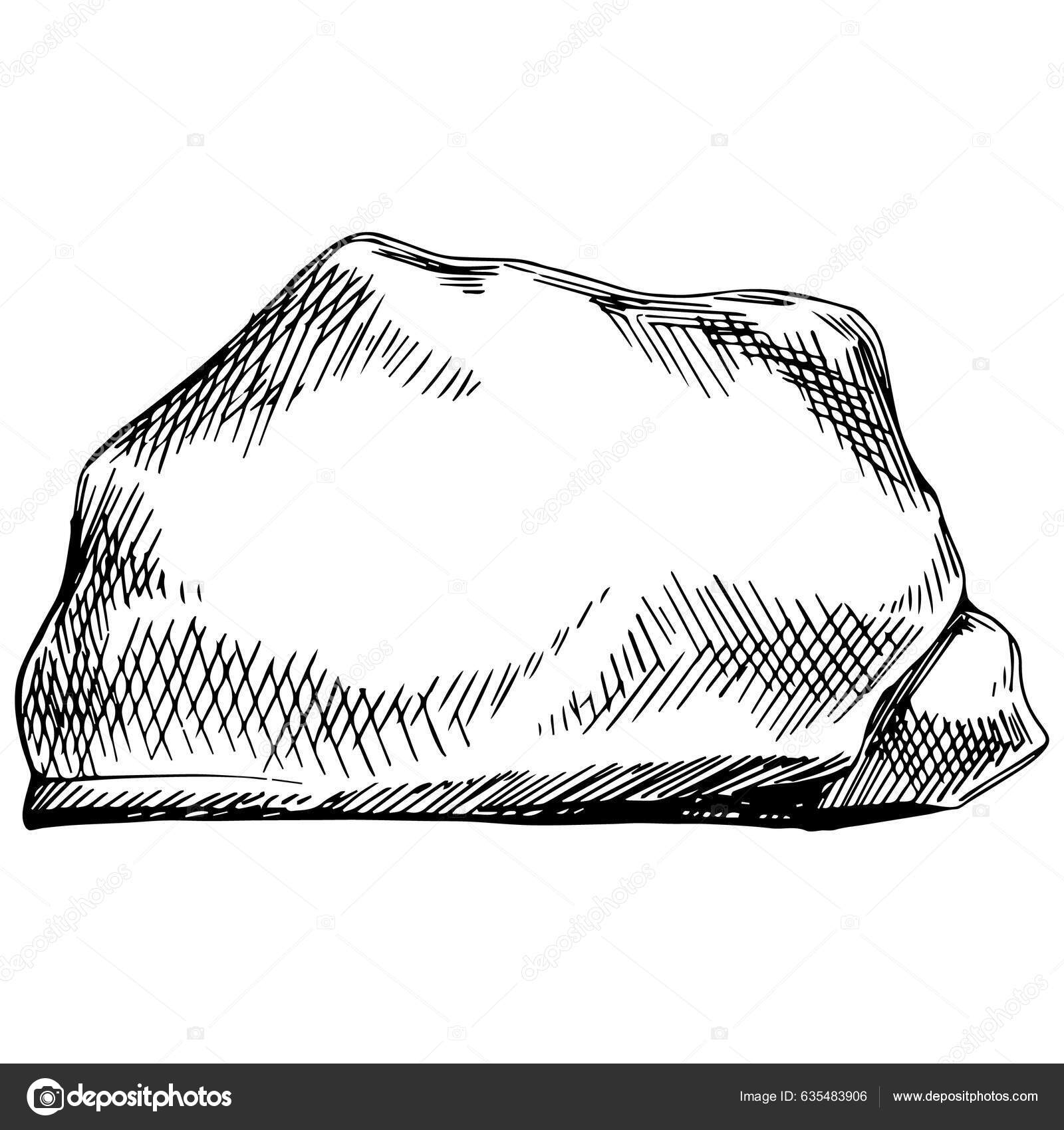 Stone Clipart Black And White