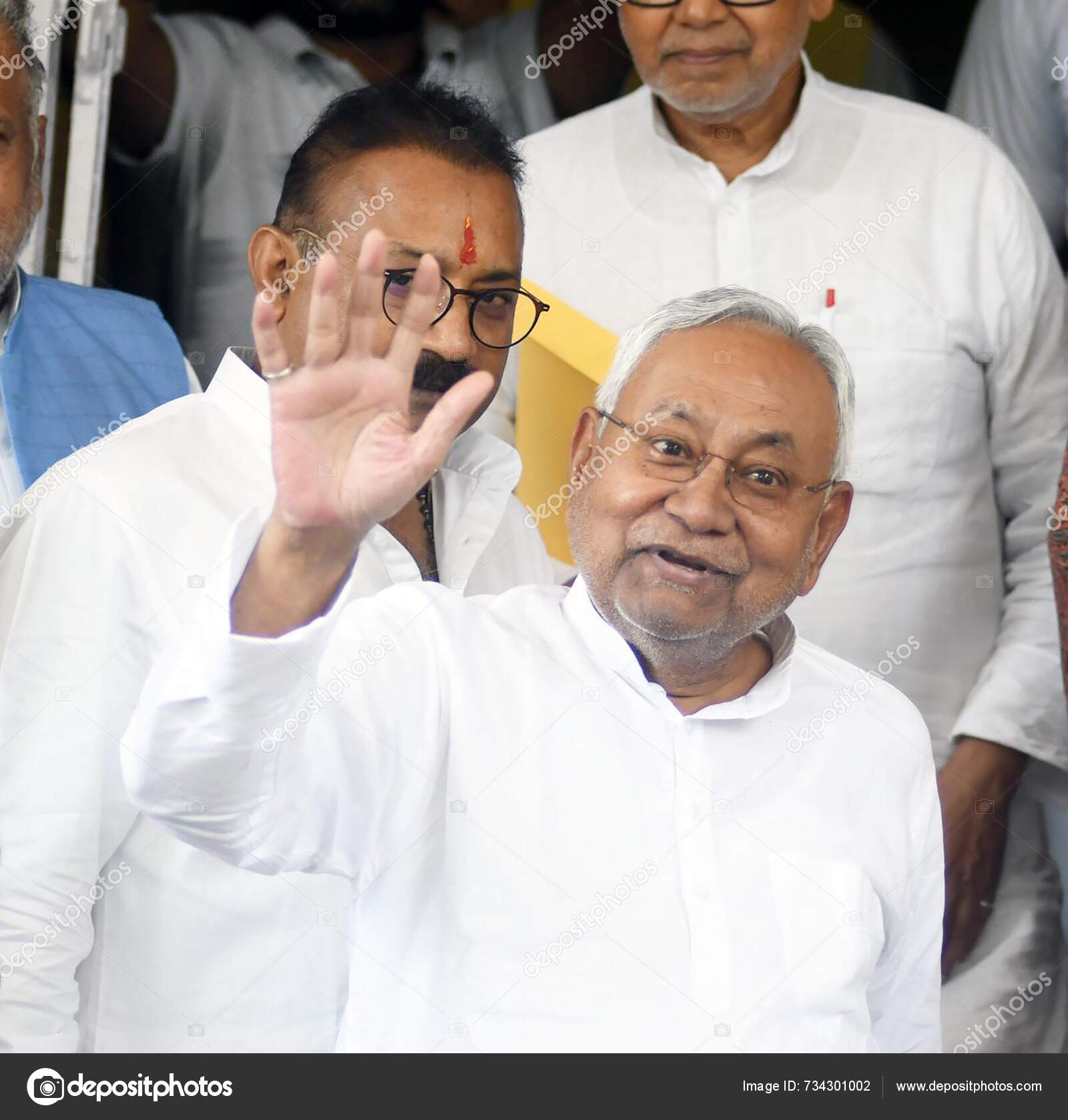 Patna India July Bihar Chief Minister Nitish Kumar Arriving Attend ...