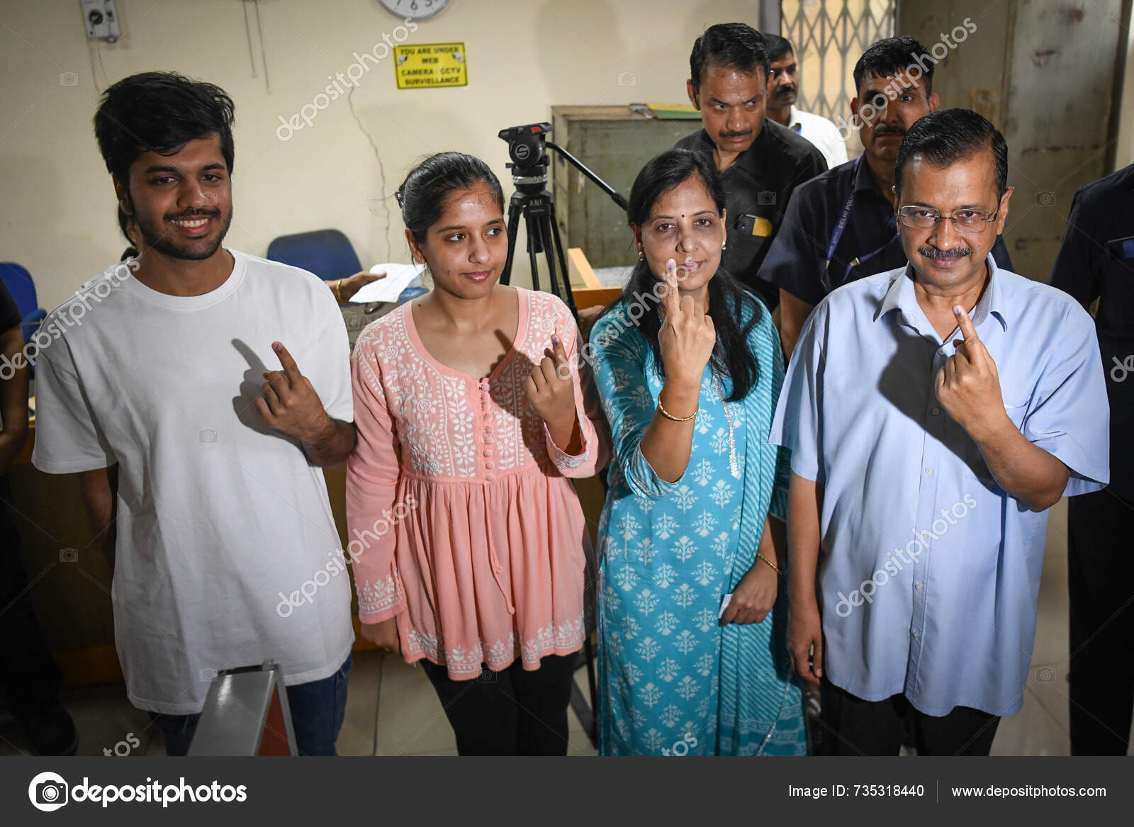 New Delhi India May Arvind Kejriwal Chief Minister Delhi His — Stock ...