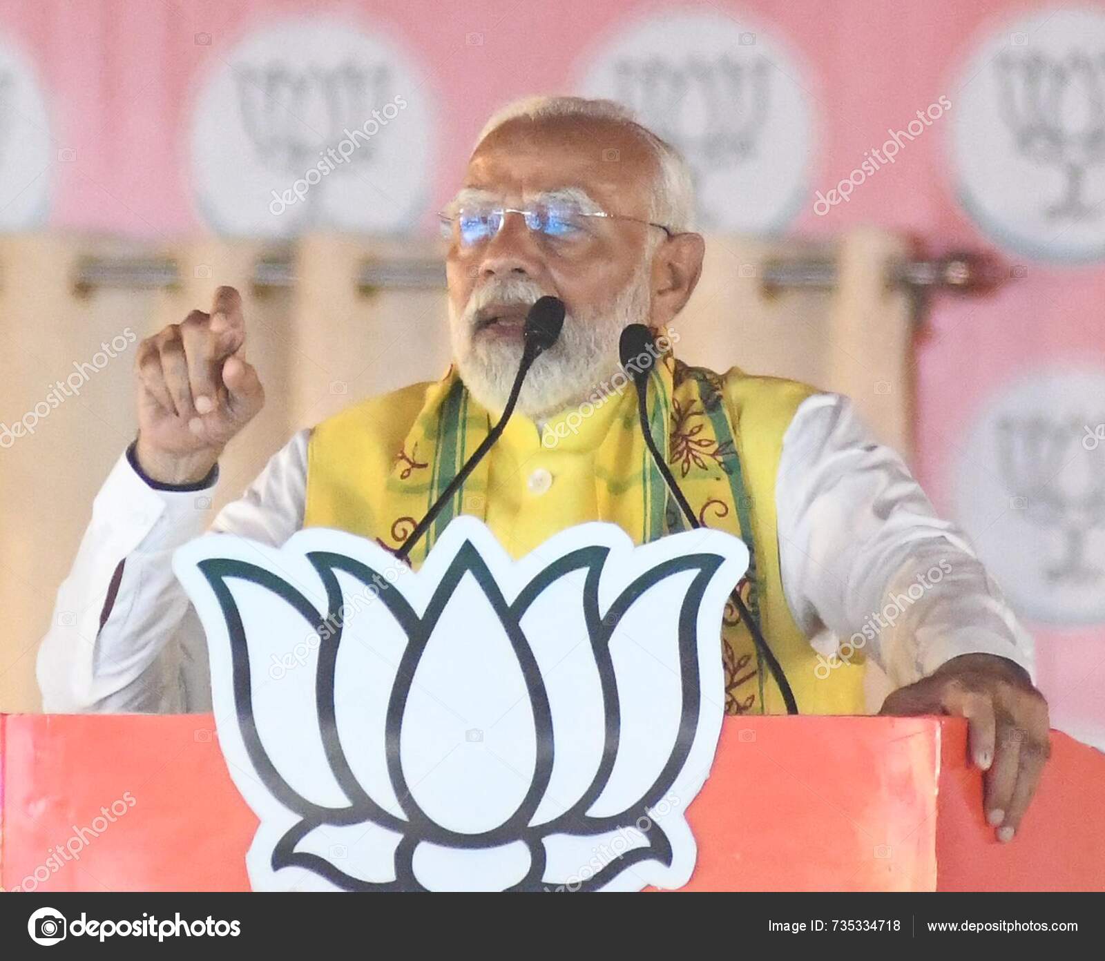 North Parganas India March 2024 Prime Minister Narendra Modi Addresses ...
