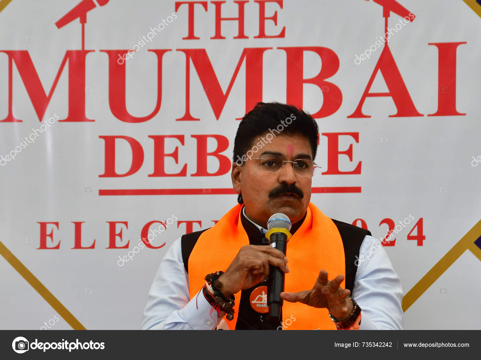 Mumbai India Mayo 2024 Rahul Shewale Candidato Mumbai South Central ...