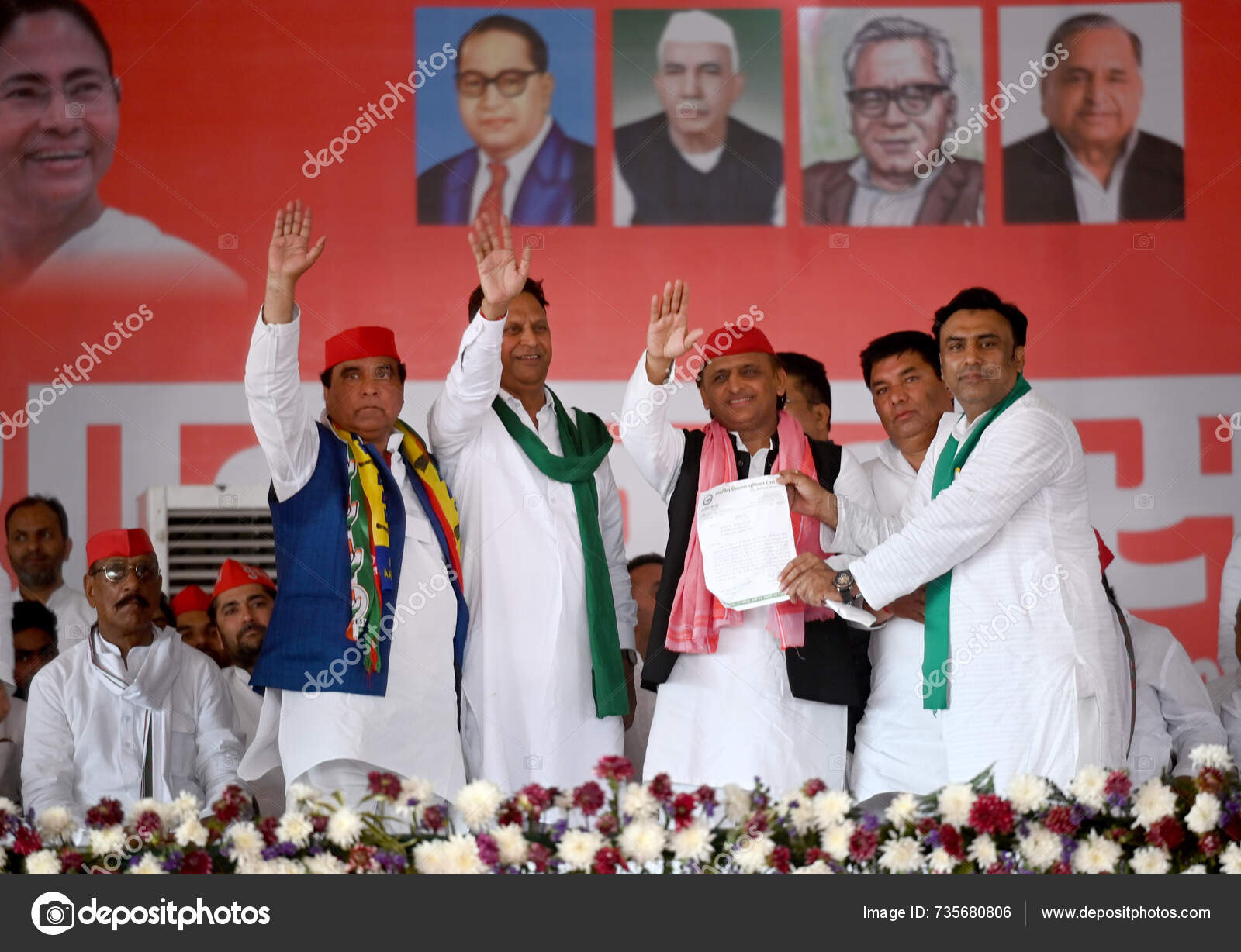 Sikandrabad India April 2024 Former Uttar Pradesh Chief Minister ...