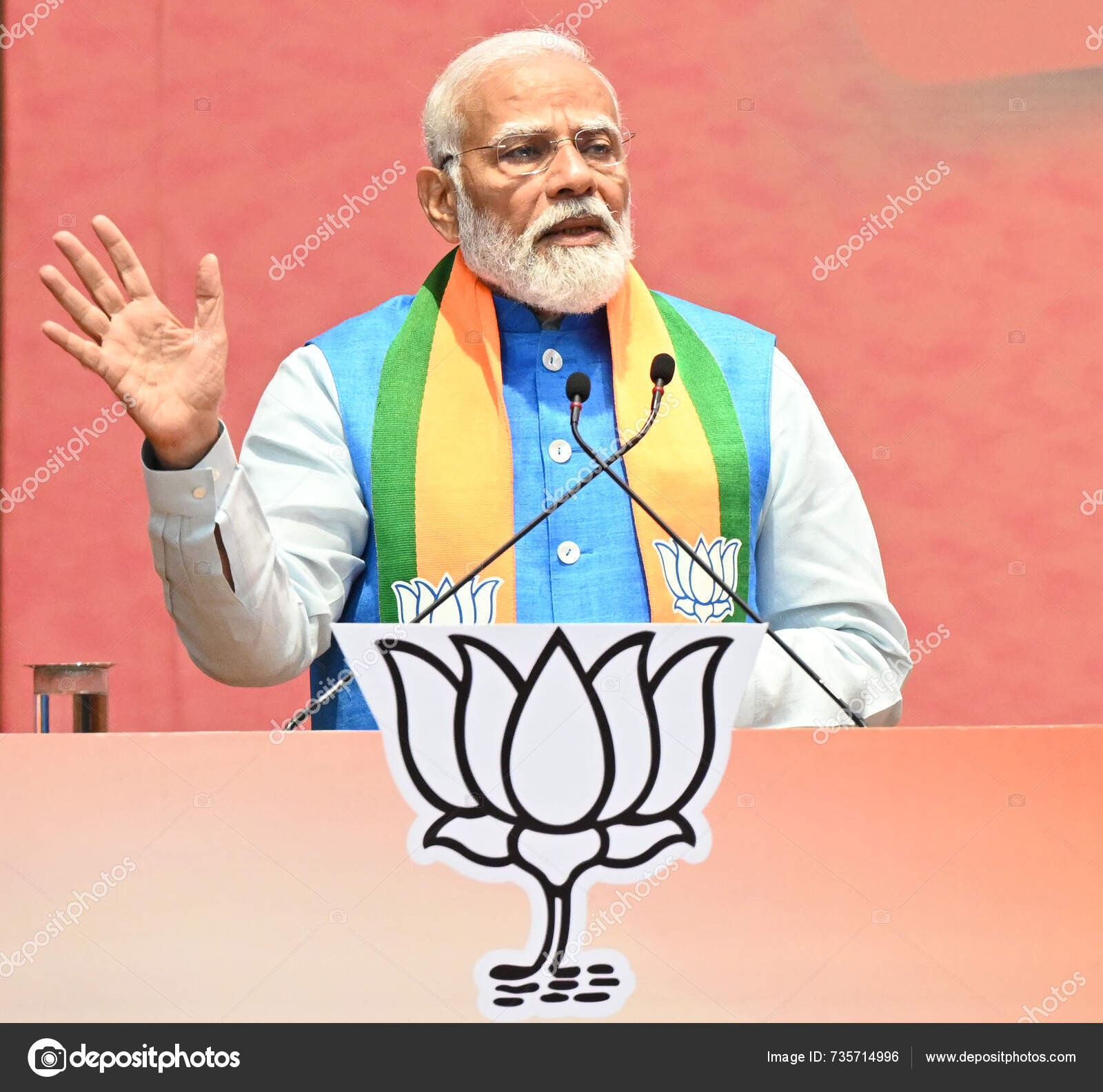 New Delhi India April 2024 Prime Minister Narendra Modi Launch — Stock ...